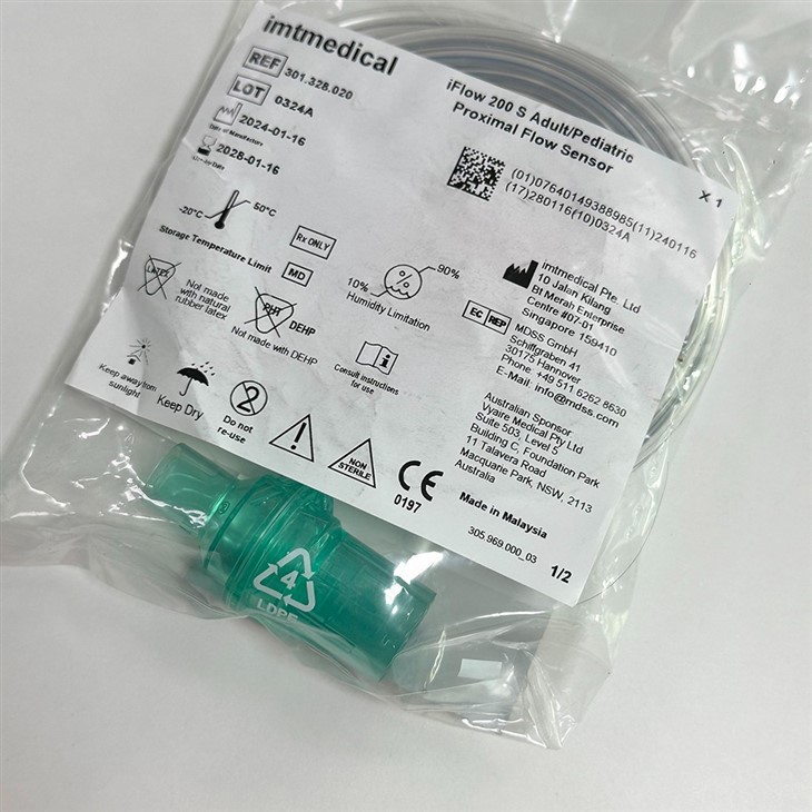 Iflow 200s Adult Pediatric Proximal Flow Sensor 301 328 020